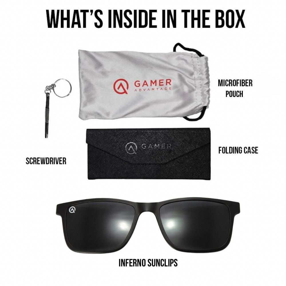 Inferno - Blue Light Blocking Gaming Glasses – Gamer Advantage